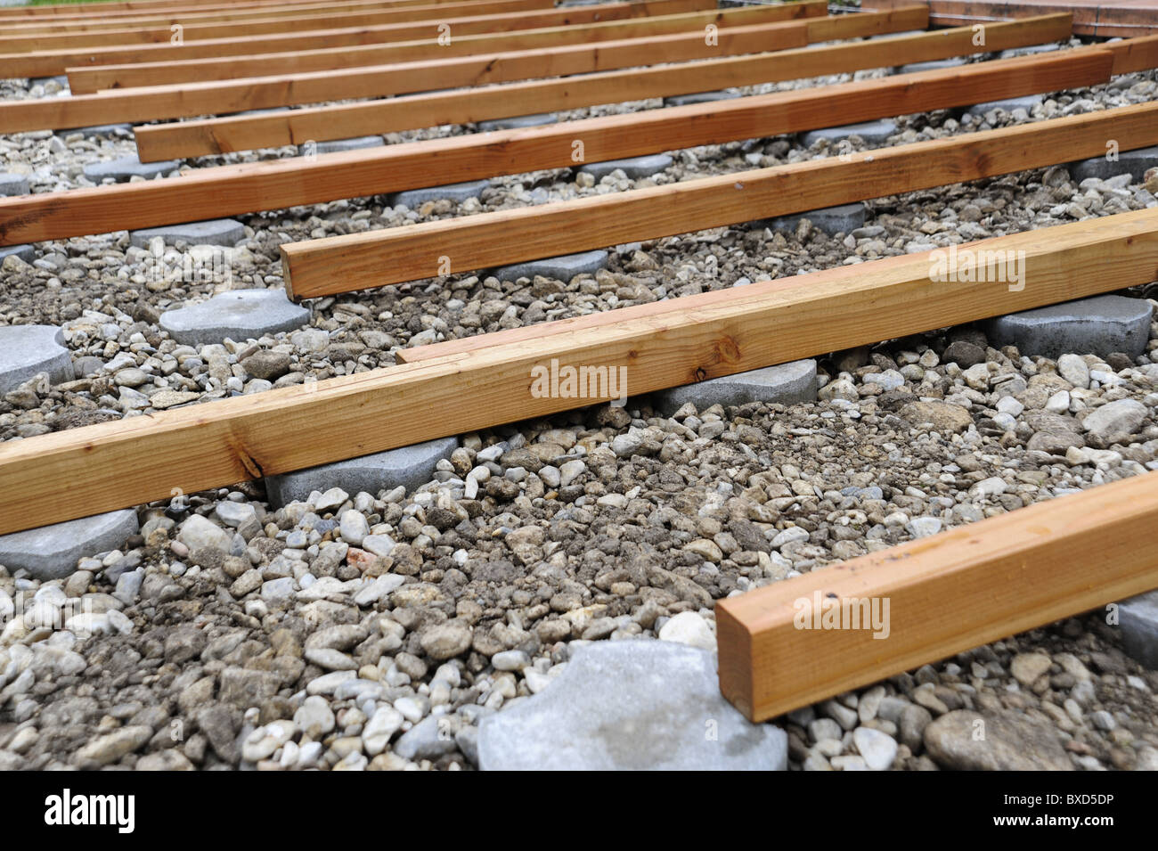 garden terrace construction Stock Photo - Alamy