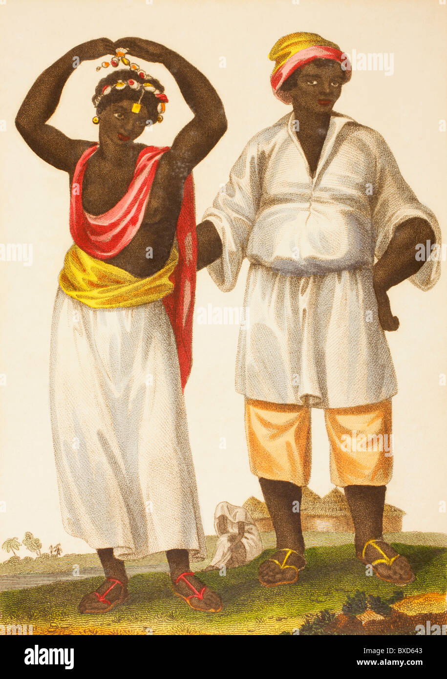 Mandinka couple of West Africa. Also known as Mandinko, Mandingo or ...