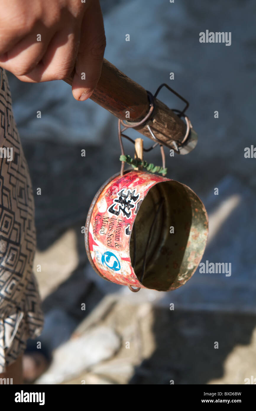 object made with can for make noise Stock Photo - Alamy