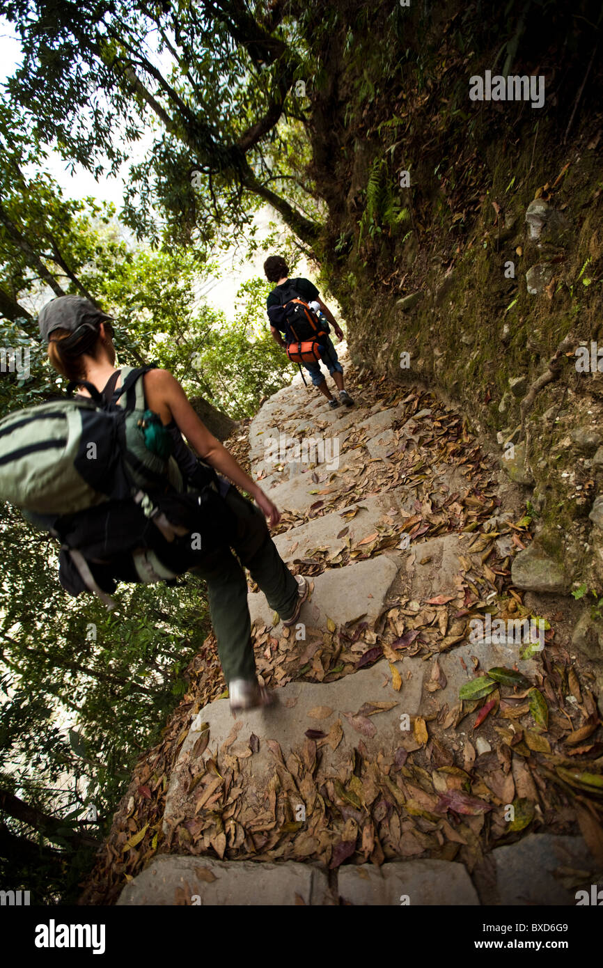 Descending stone steps hi-res stock photography and images - Alamy