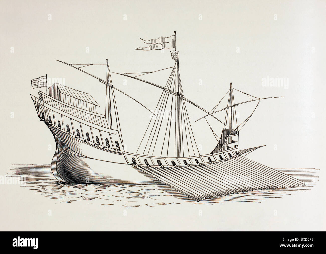 16th century galley Stock Photo - Alamy