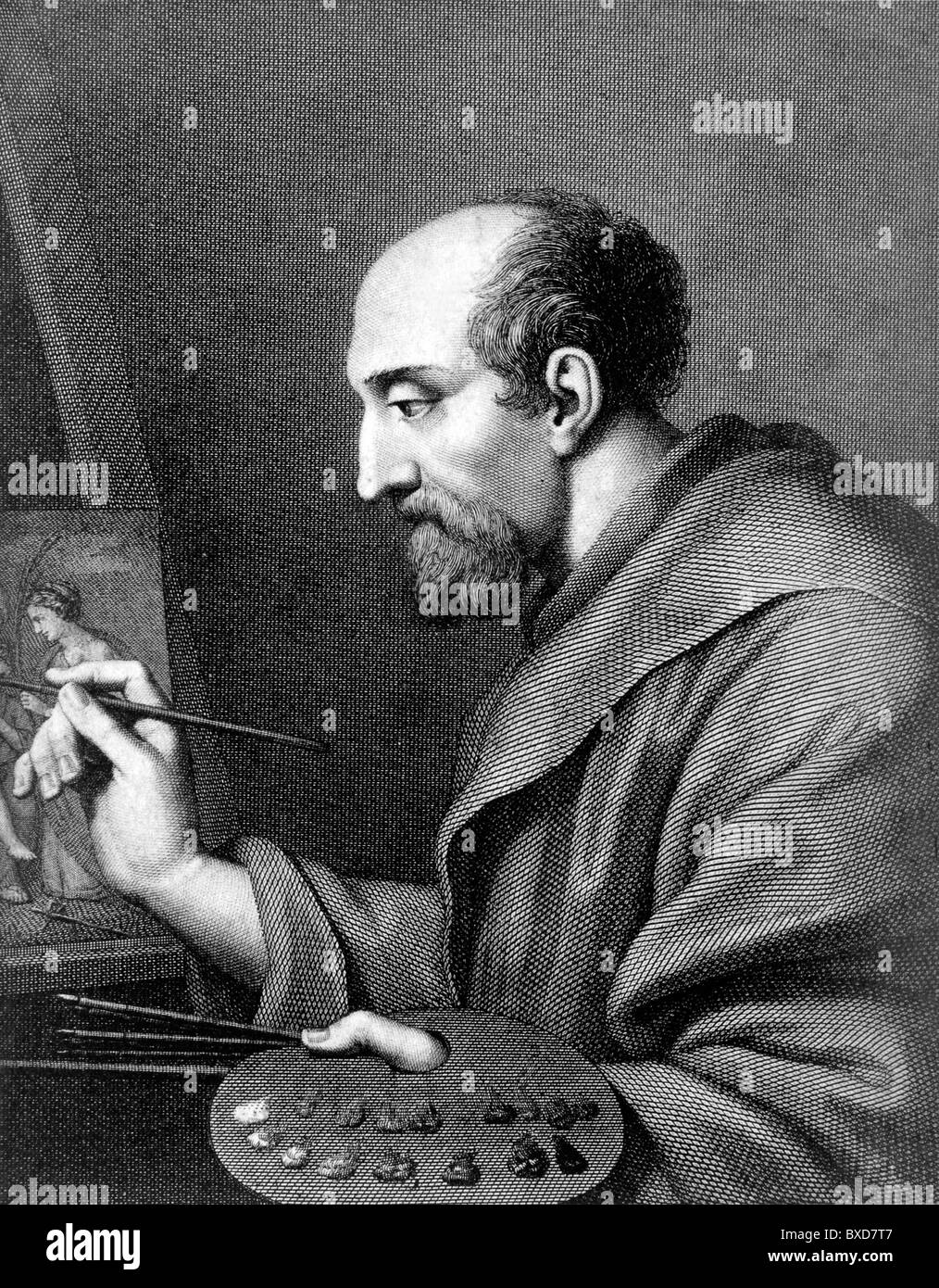 Vintage colour engraving Black and White Stock Photos & Images - Alamy