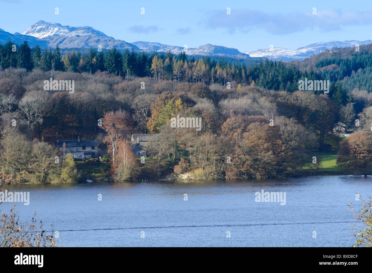 Lake Windermere in Lake District National Park Cumbria England Stock ...