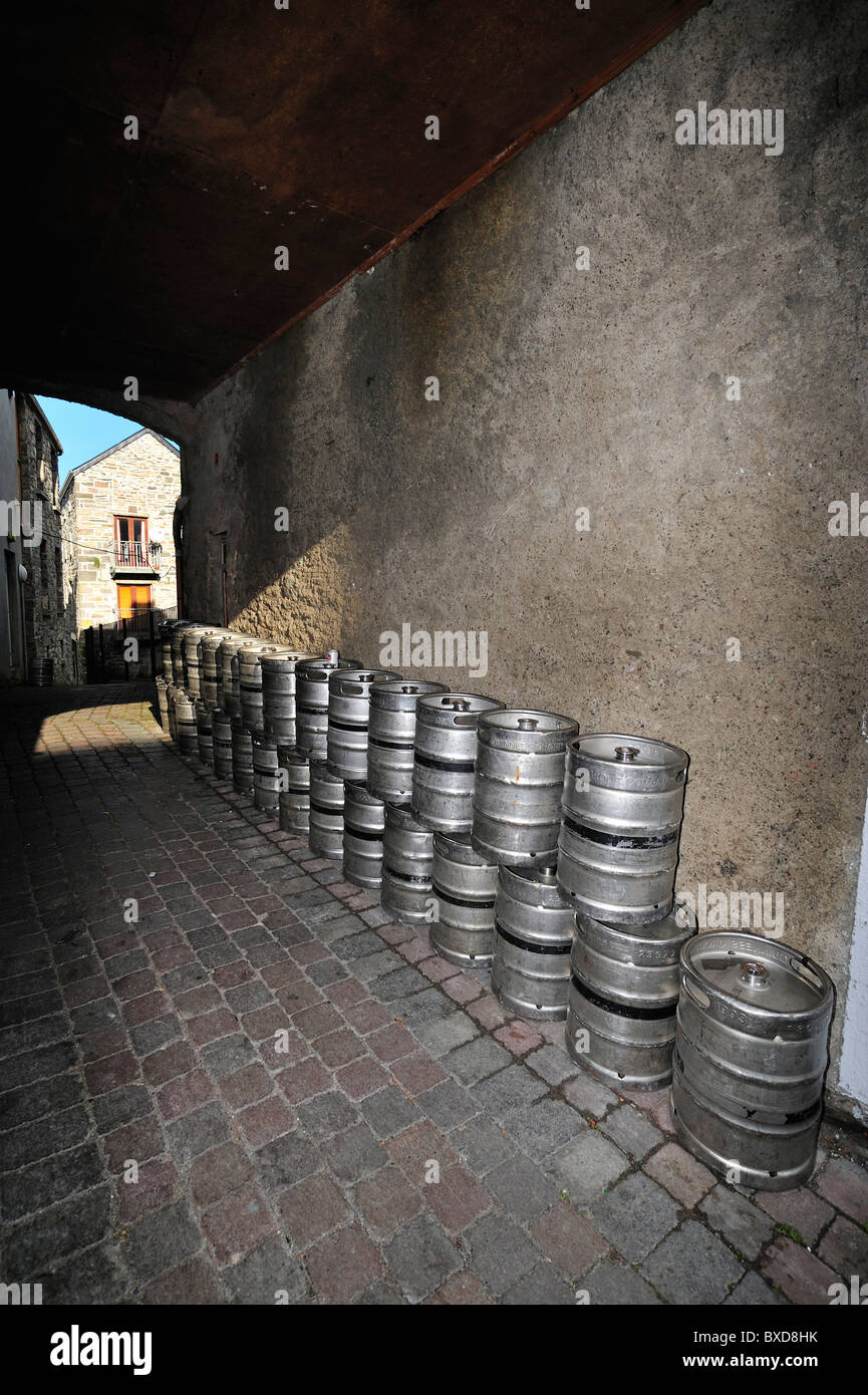Beer Kegs, Westport, County Mayo, Connacht, Republic of Ireland Stock ...