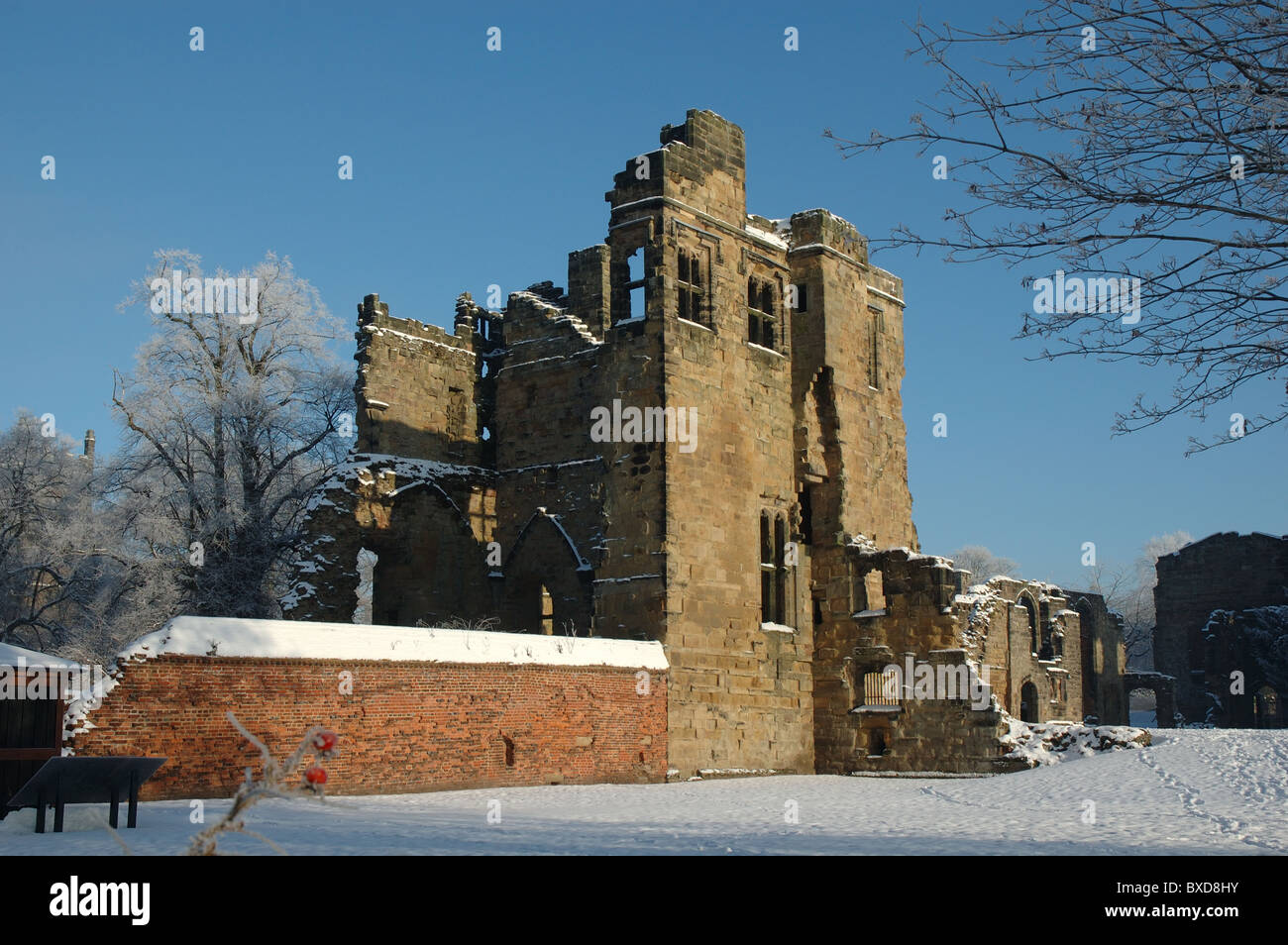 winter, Ashby Castle, Ashby de la Zouch, Leicestershire, England, UK ...