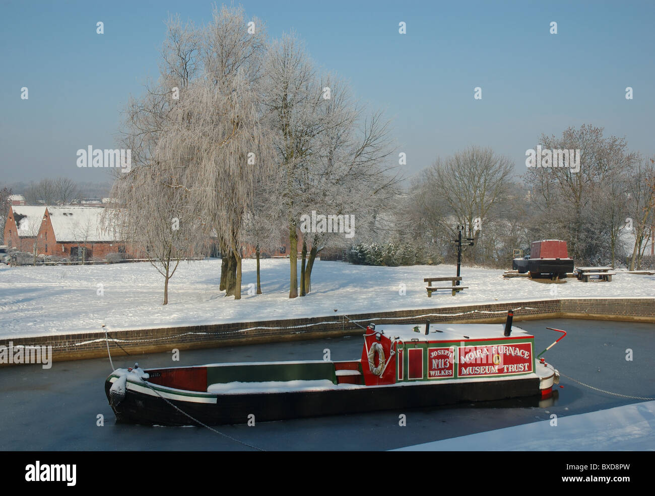 the Ashby Canal, Moira Furnace, Moira, Leicestershire, England, UK ...