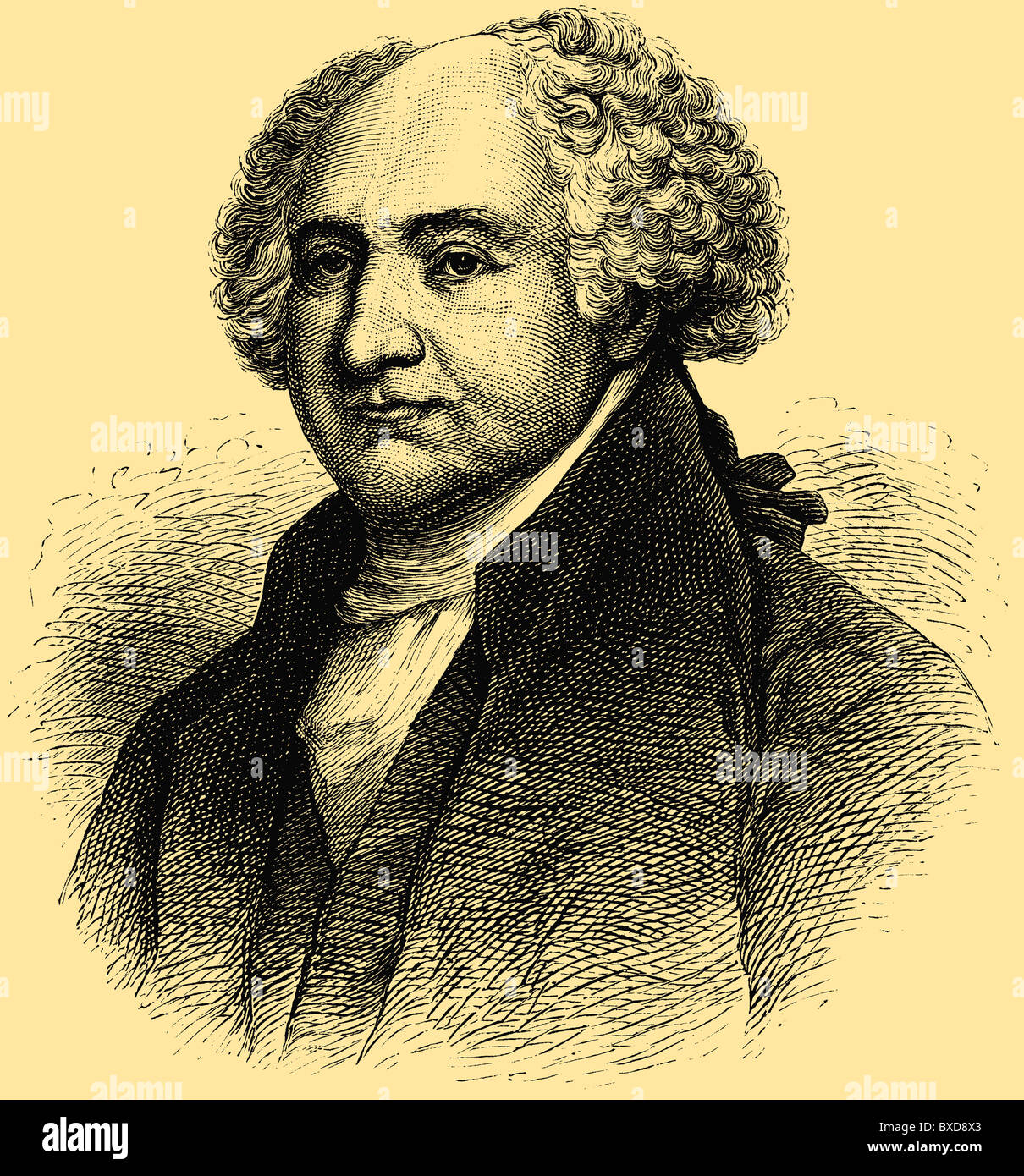 John Adams (1735–1826), second U.S. President Stock Photo - Alamy