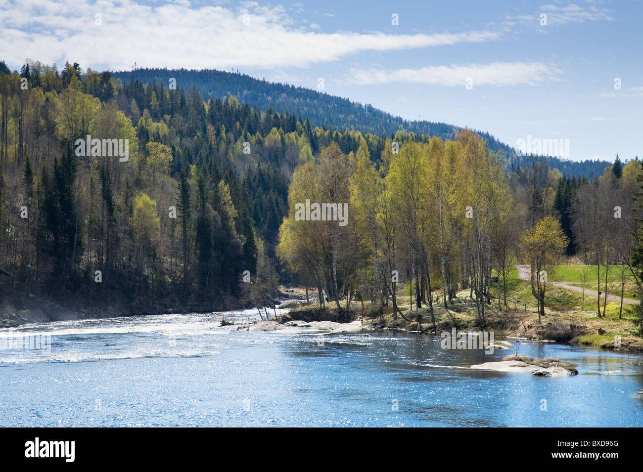 Norway; spring river Stock Photo - Alamy