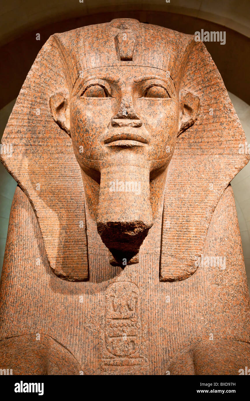 Front View of Great Sphinx of Tanis Stock Photo - Alamy