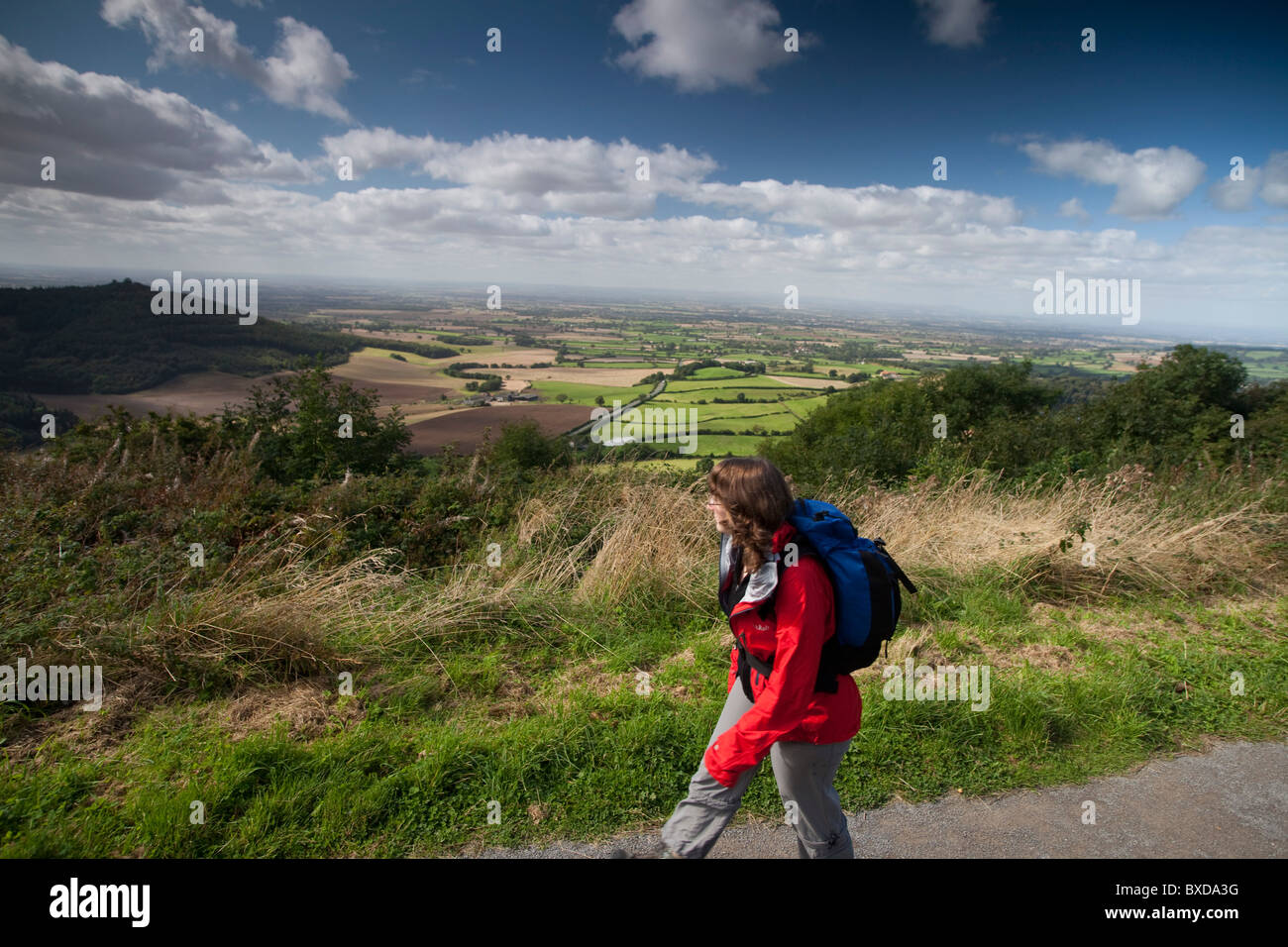 Rambler Walker Cleveland Way North Yorkshire National Trail Stock Photo ...