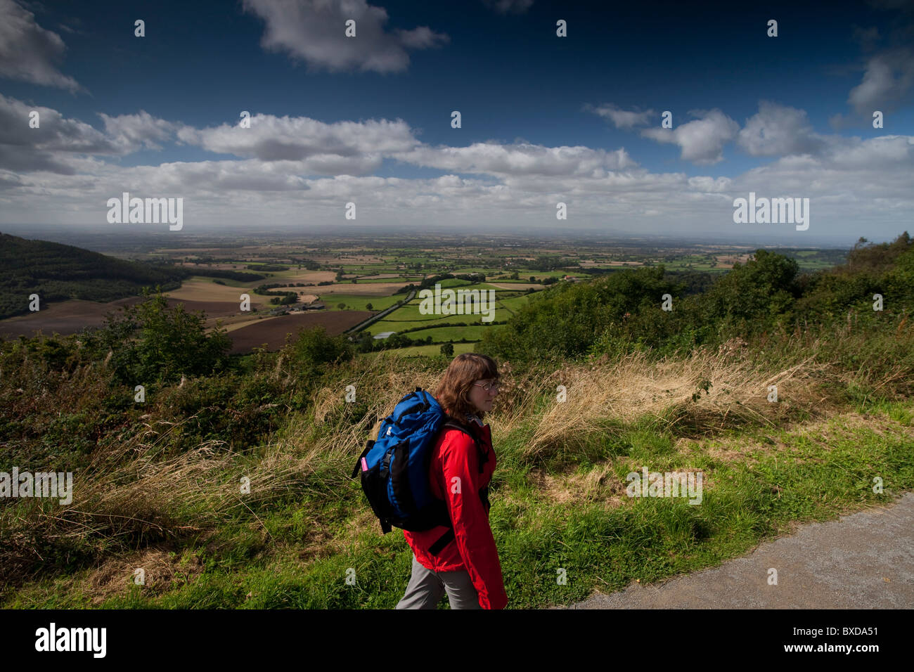 Rambler Walker Cleveland Way North Yorkshire National Trail Stock Photo ...