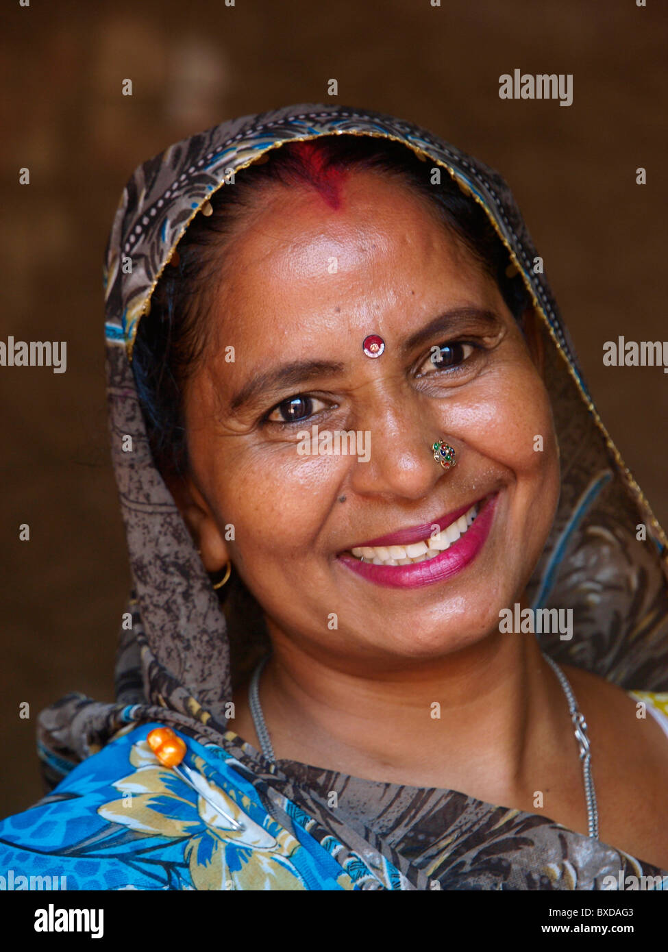 Portrait of a woman, streets of New Delhi, India Stock Photo - Alamy