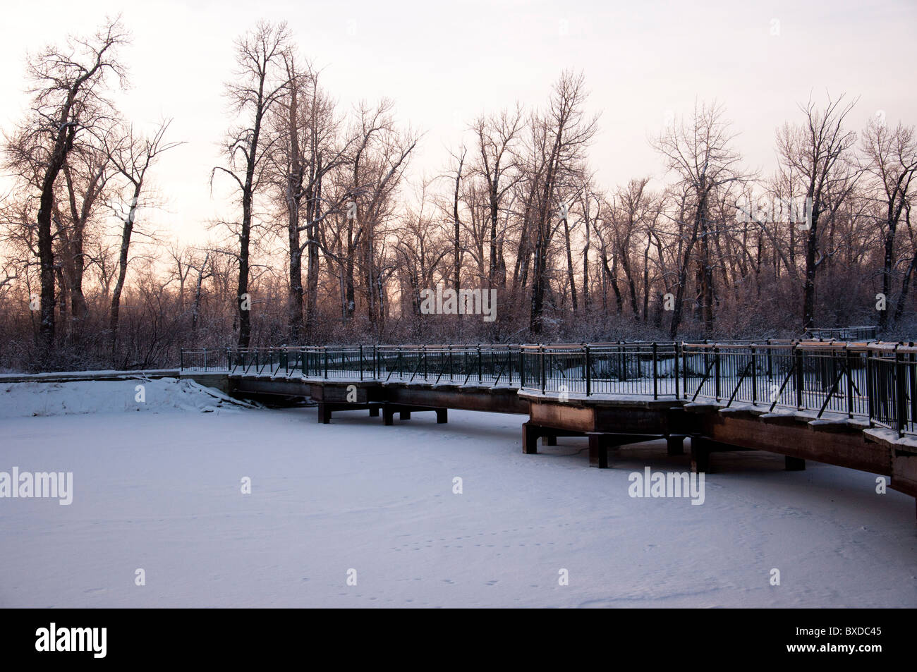Snowy river bridge across hi-res stock photography and images - Alamy