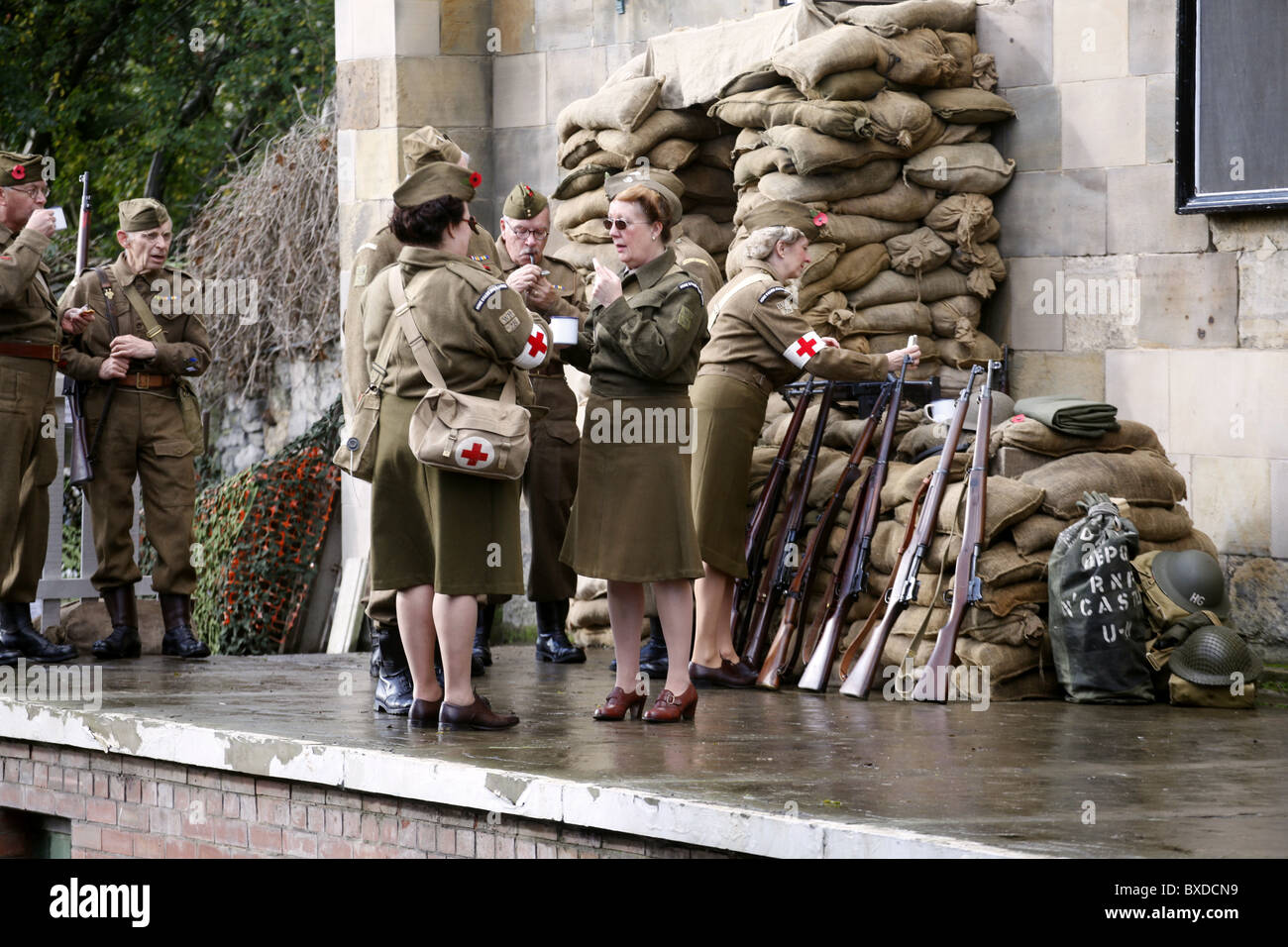 RED CROSS HOME GUARD SOLDIERS PICKERING YORKSHIRE PICKERING NORTH ...
