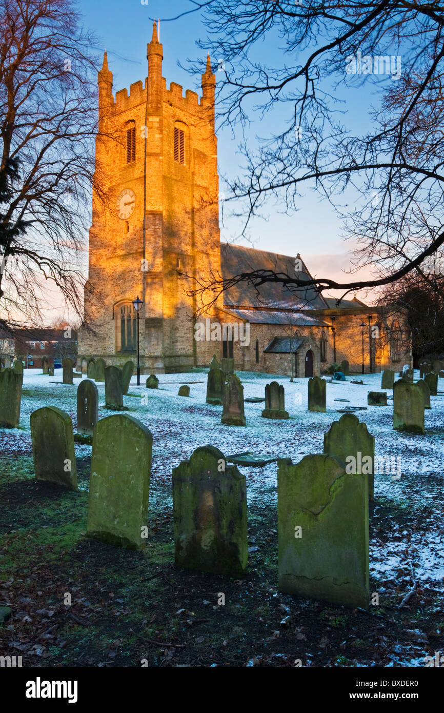 The bell tower of Saint Edmunds Church in the village of Sedgefield ...