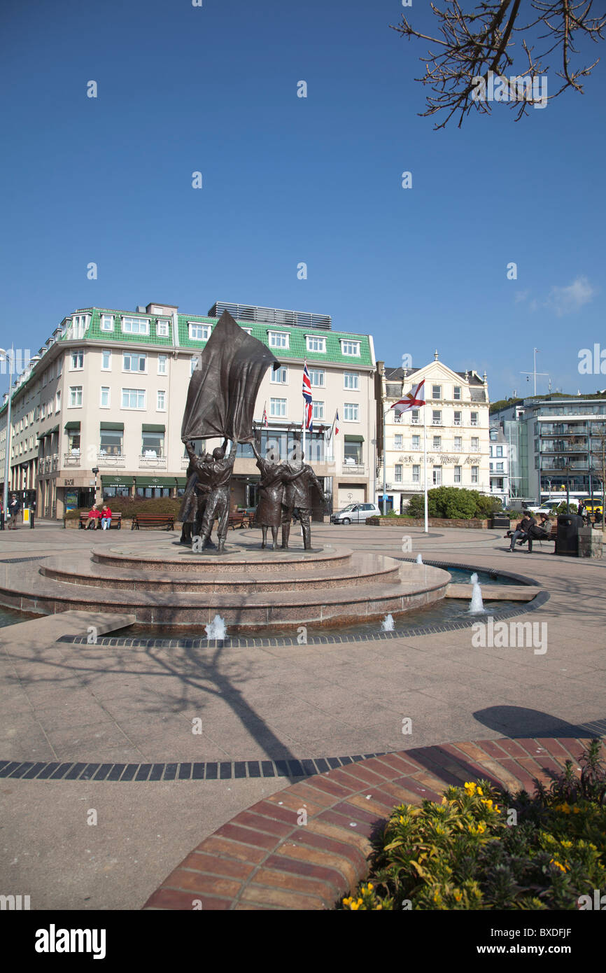 The Liberation Monument St Helier Stock Photo - Alamy