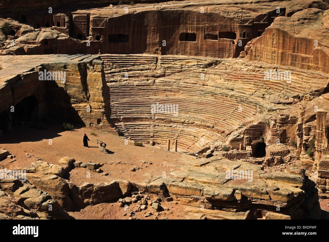 The Theater in Petra, Jordan Stock Photo - Alamy