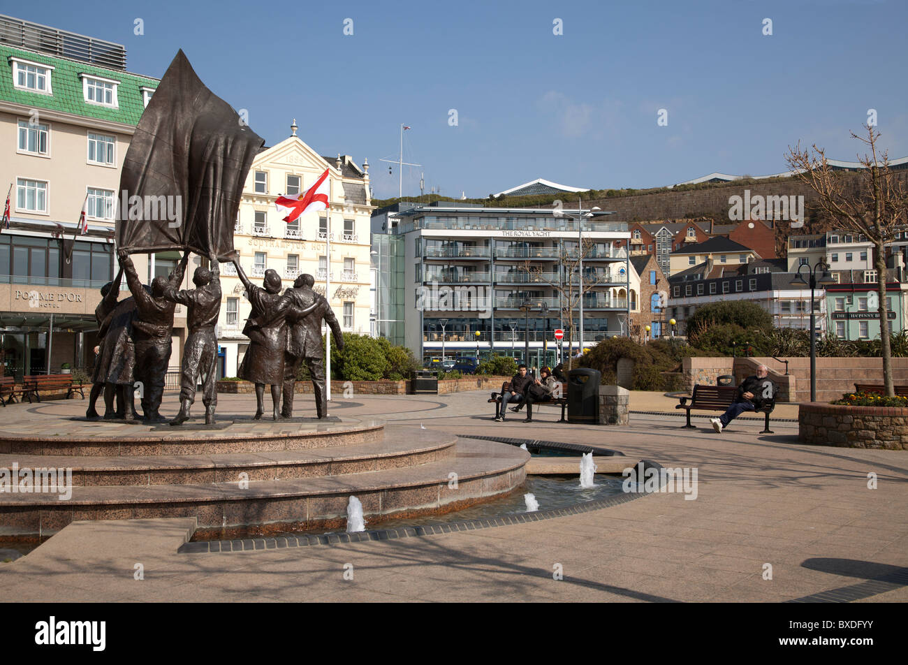 The Liberation Monument St Helier Stock Photo - Alamy