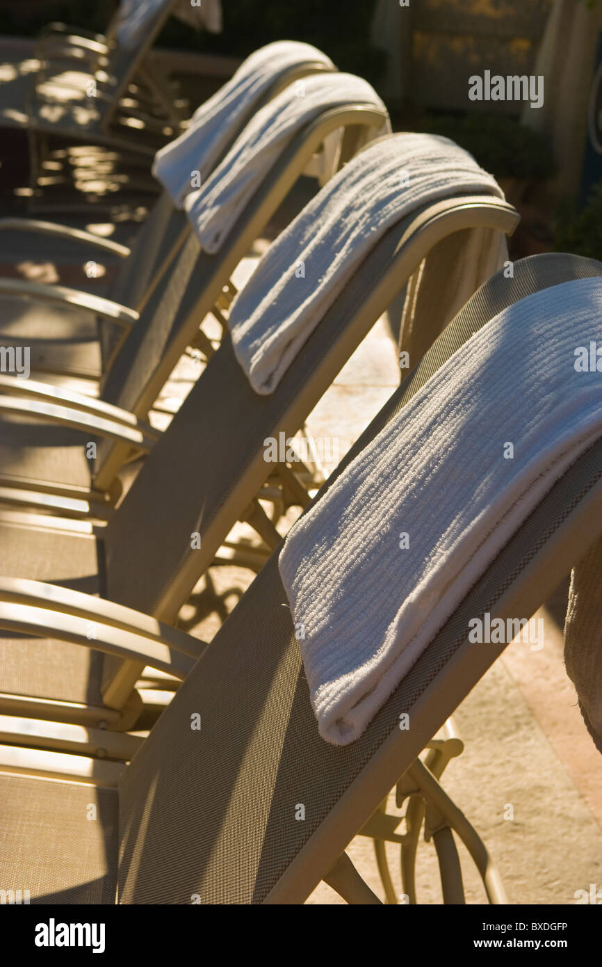 Chairs in an outdoor spa, Las Vegas, Nevada, USA Stock Photo - Alamy