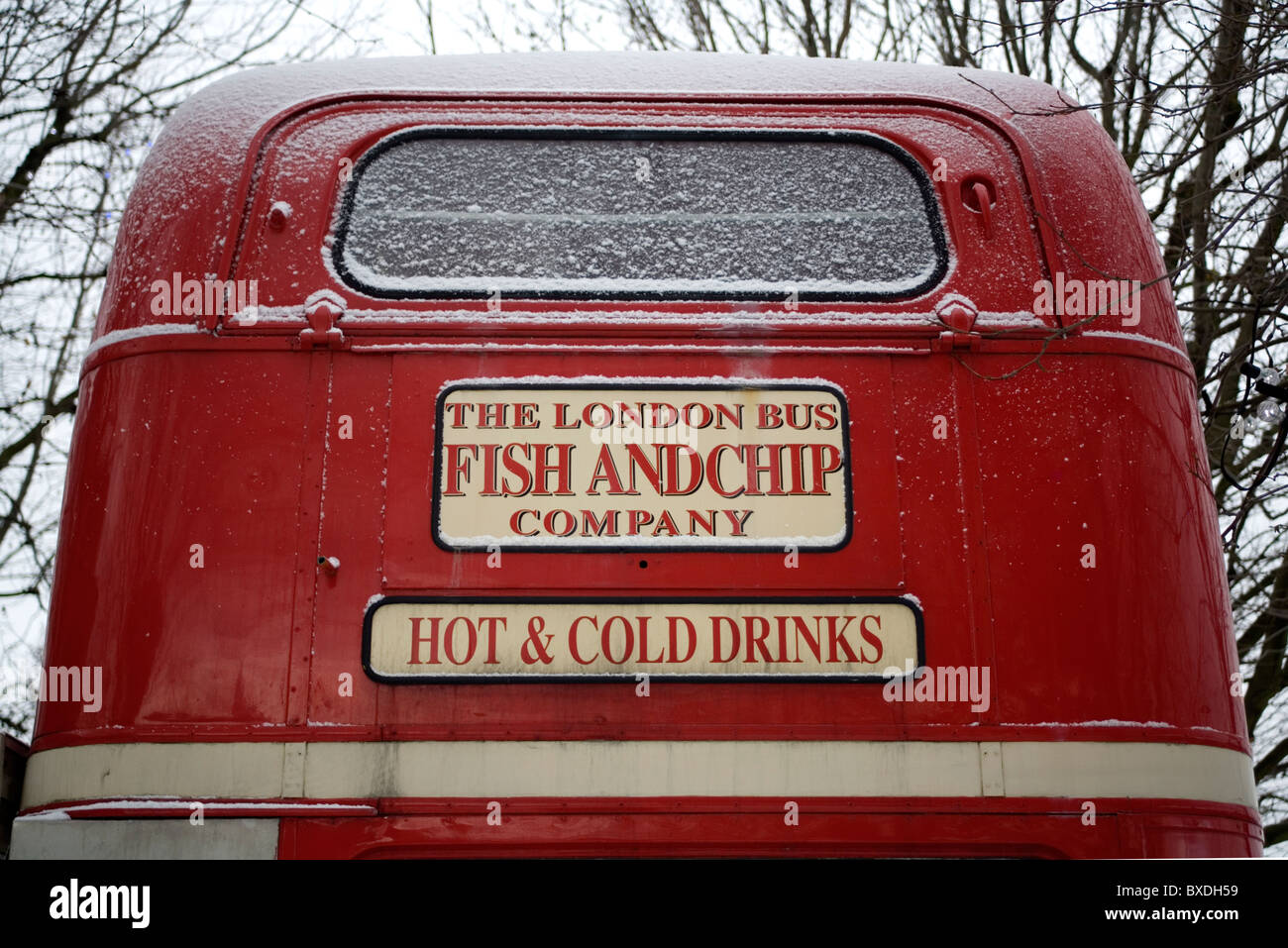 TOP END PART OF A DOUBLE DECK BUS USED BY "THE LONDON BUS FISH AND ...