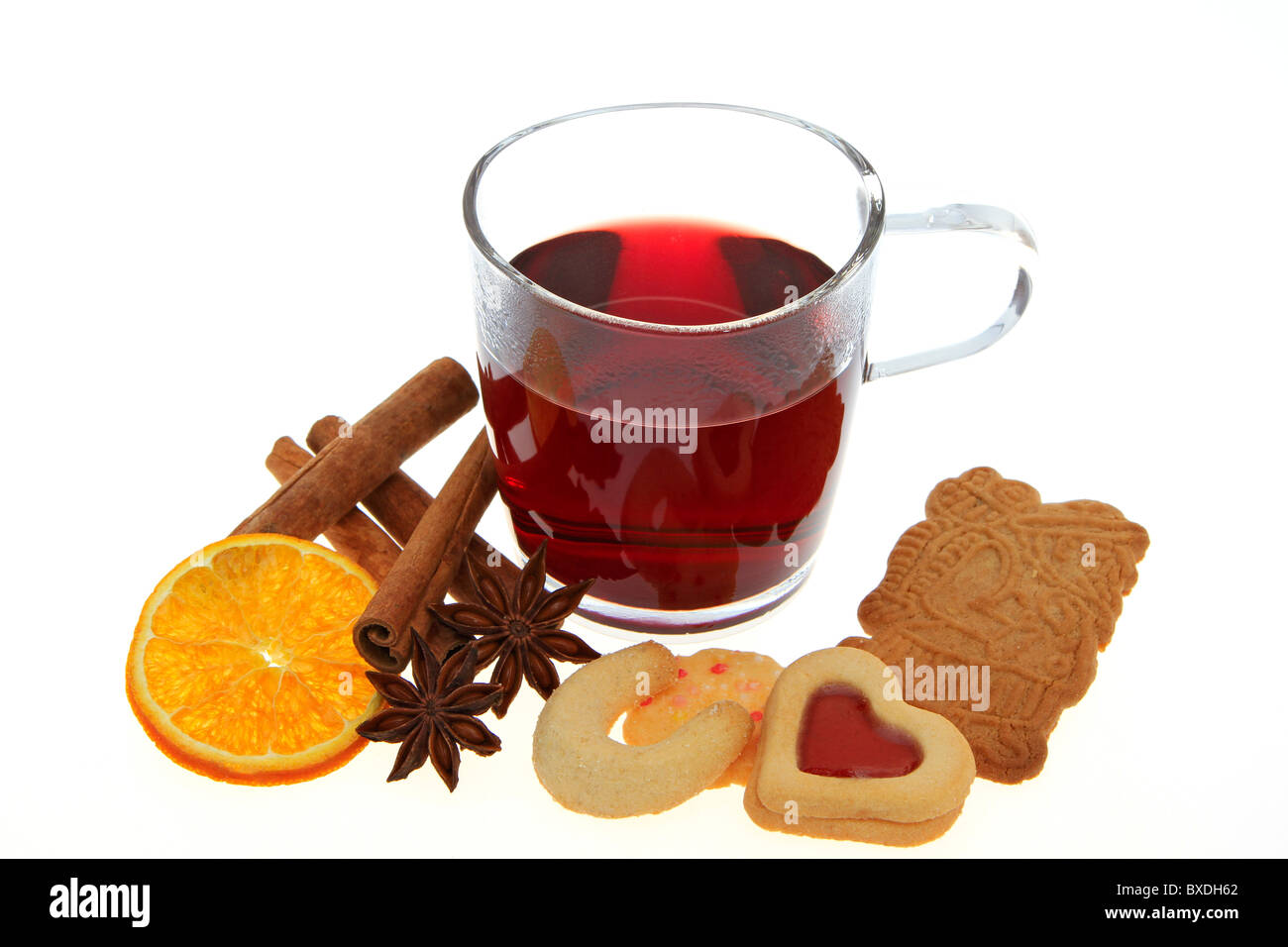 Mulled wine tea decoration Cut Out Stock Images & Pictures - Alamy