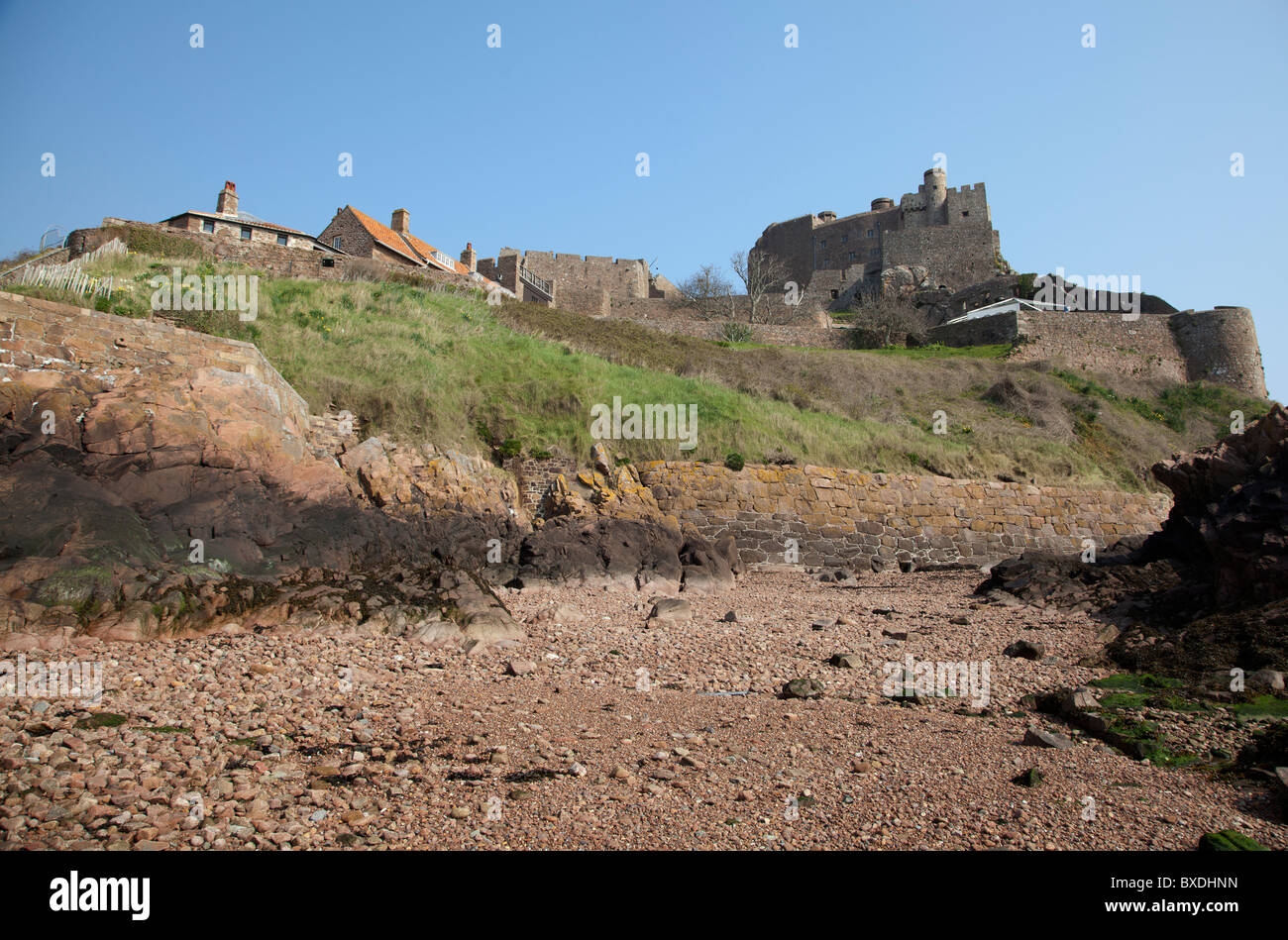 Gorey Castle Jersey Stock Photo - Alamy