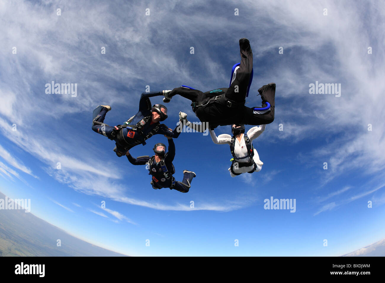 Formation Skydiving at Langar Airfield, England Stock Photo - Alamy