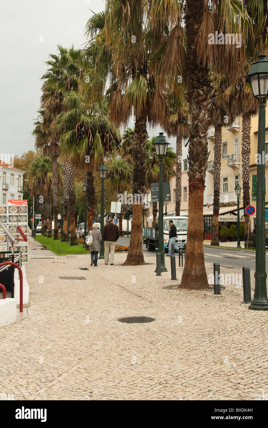 Street scene in Cascais, Portugal Stock Photo - Alamy