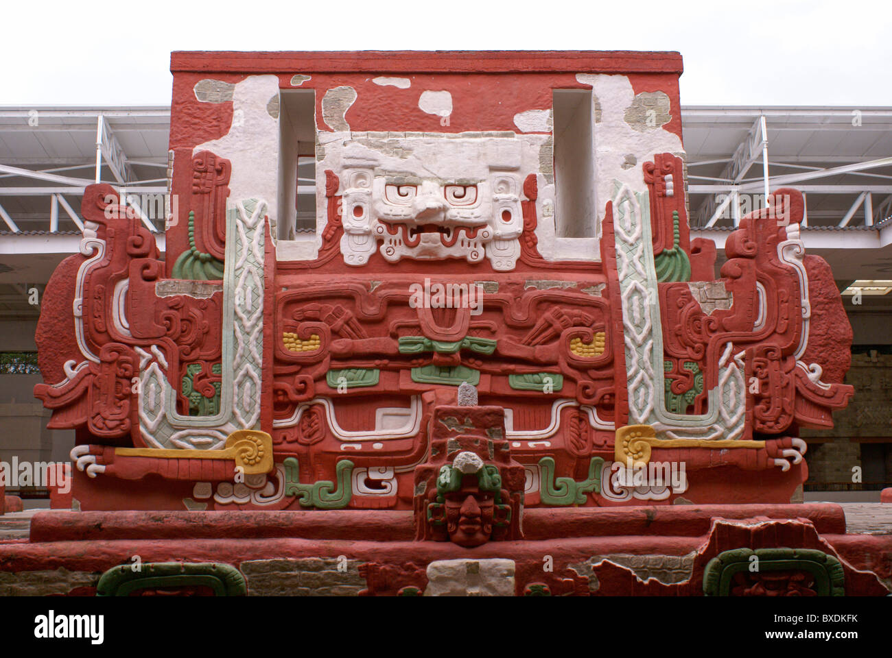 Replica of the Rosalila temple in the Copan Sculpture Museum at the ...