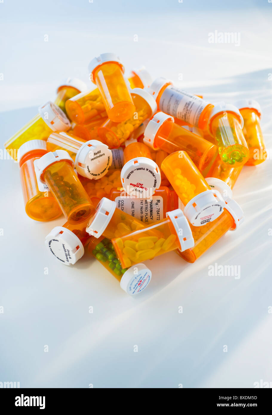 Bottles of prescription medication Stock Photo - Alamy