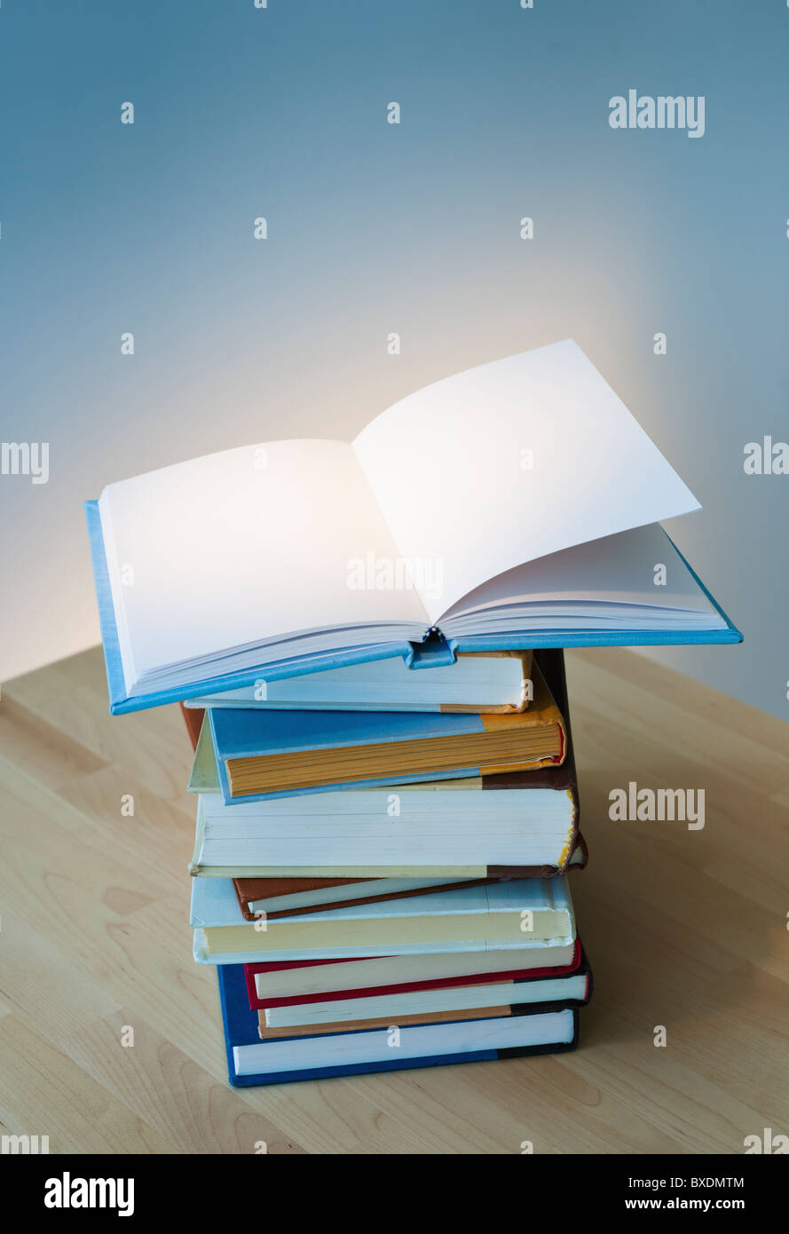 Stack of books Stock Photo - Alamy