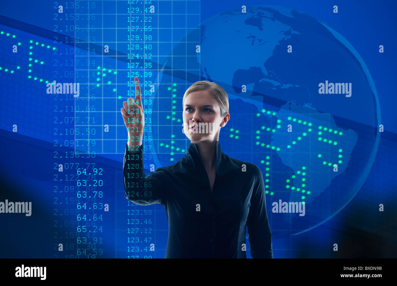Digital numbers screen hi-res stock photography and images - Alamy
