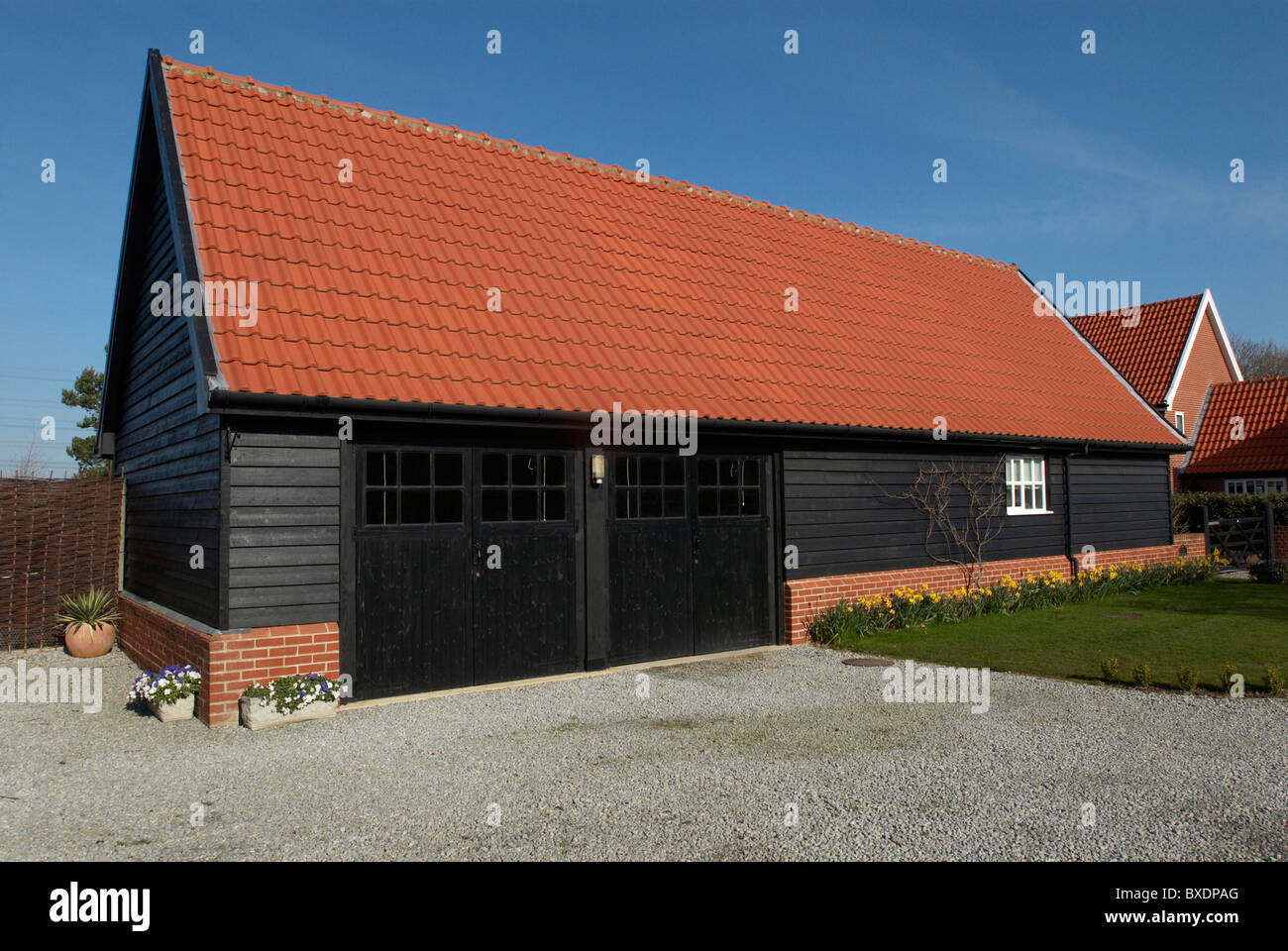 Modern countryside housing development Suffolk United Kingdom Stock ...