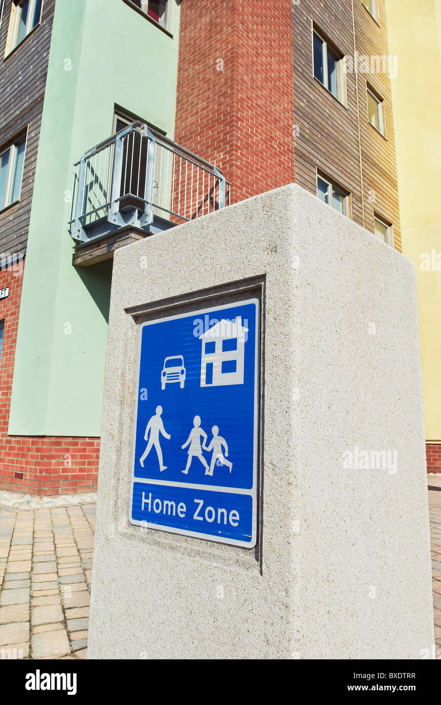 Home Zone area on a new housing site at the South Lynn Millennium ...