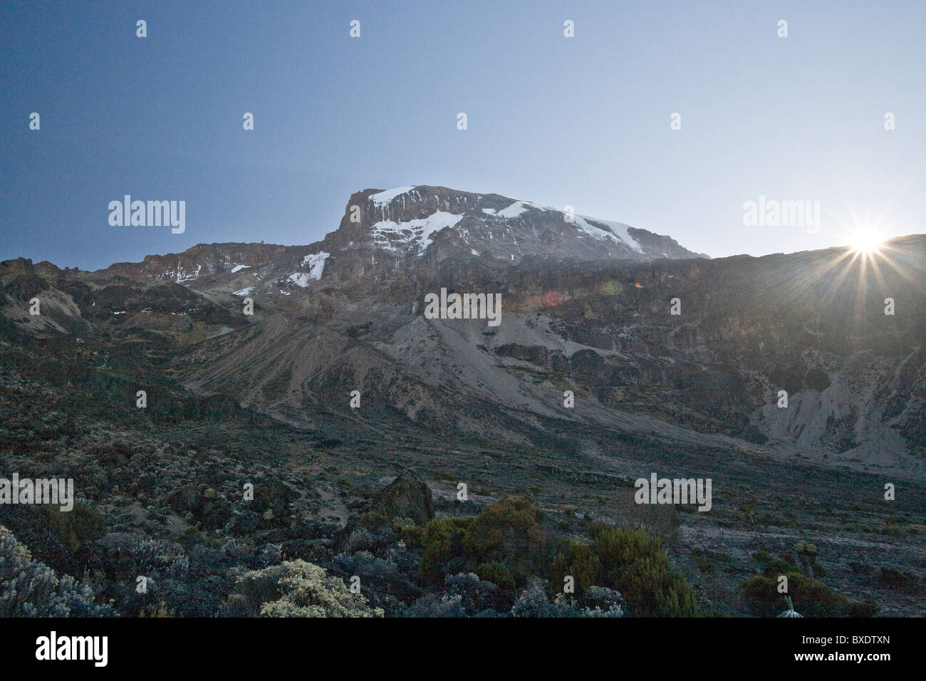 Kilimanjaro sunrise from Barranco camp Stock Photo - Alamy