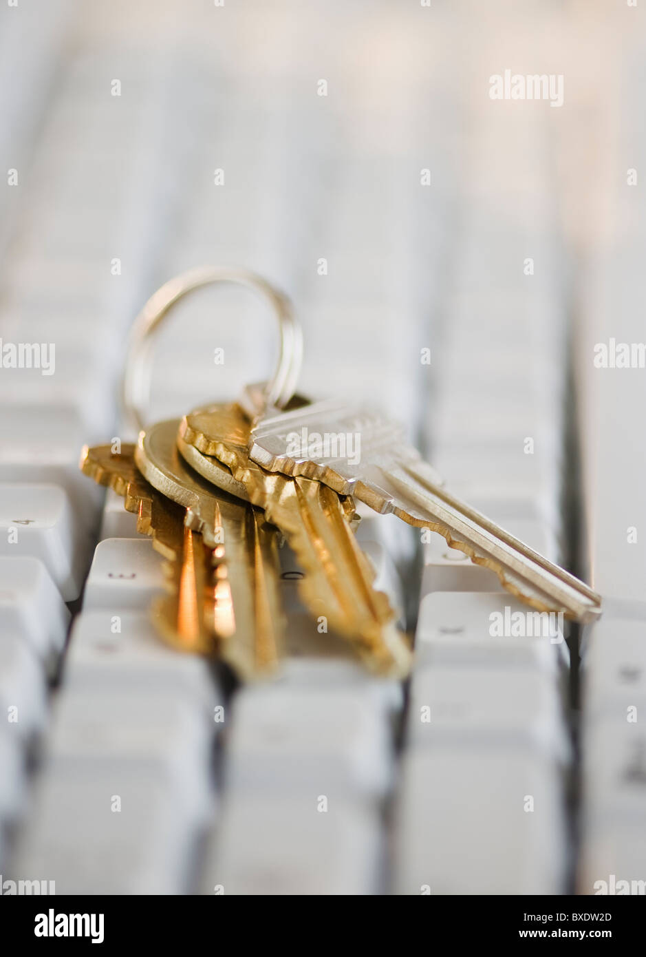 Keys on computer keyboard Stock Photo - Alamy