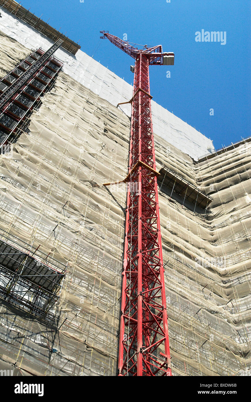 Demolition work of Southwark Towers building to make way for the Shard ...