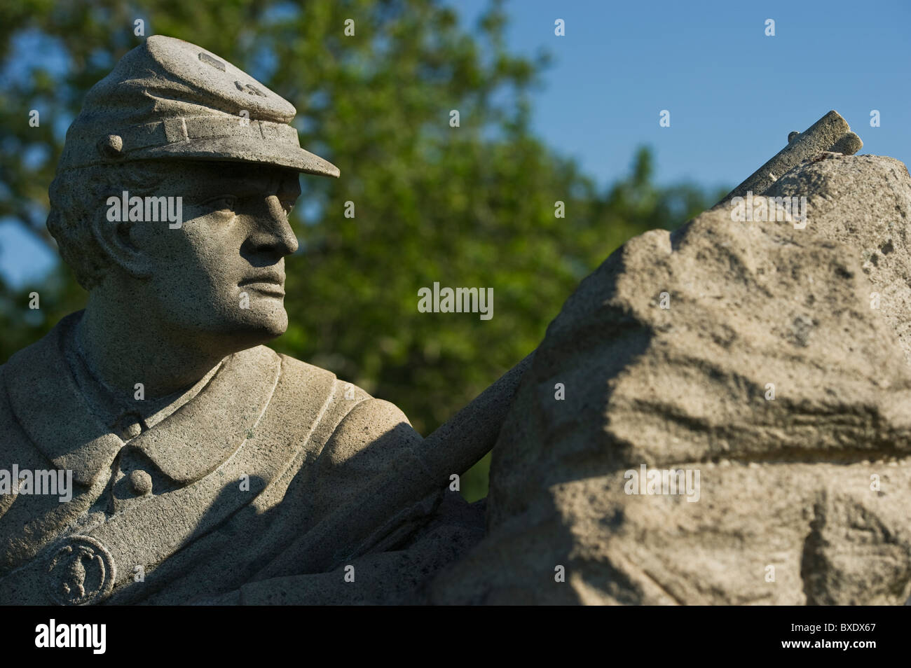 Statue at Gettysburg National Military Park Stock Photo - Alamy