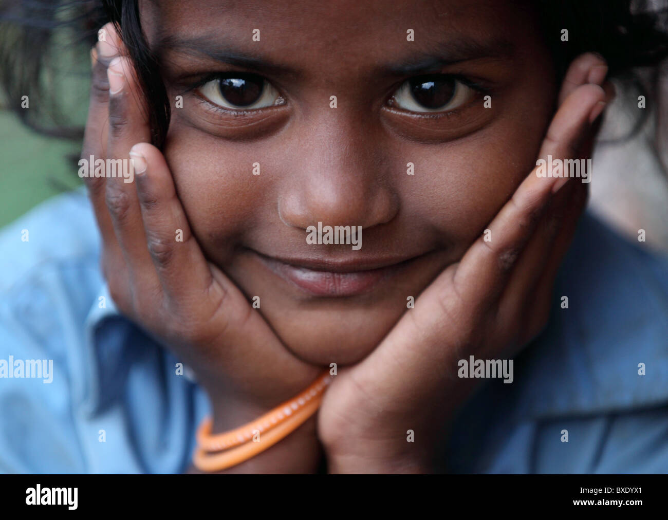 India shy shyness indian rural smile hi-res stock photography and ...