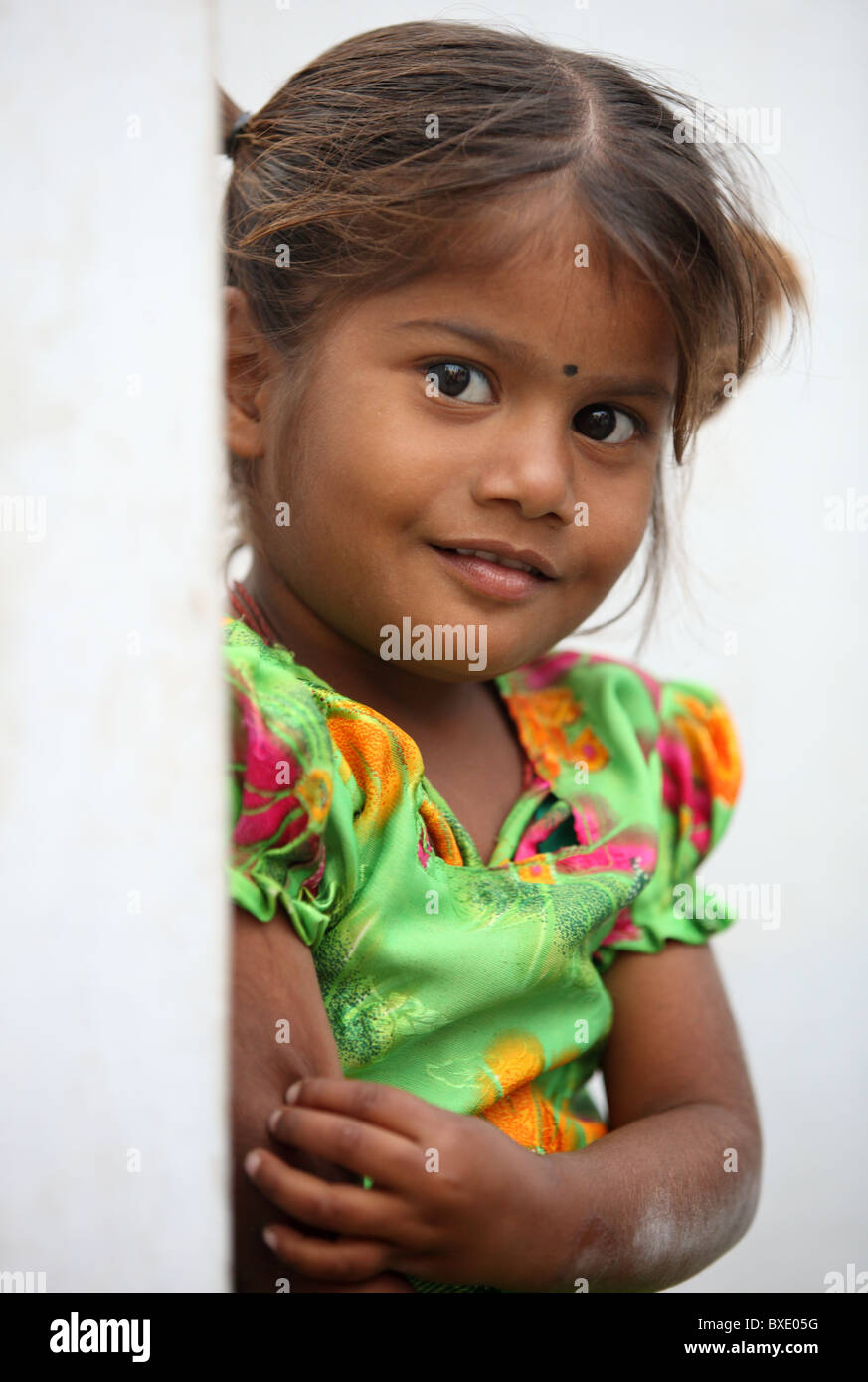 Beautiful girl Andhra Pradesh South India Stock Photo - Alamy
