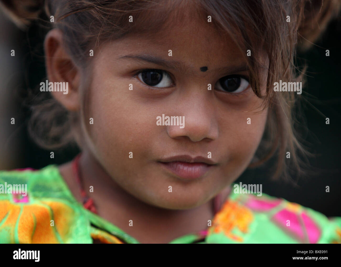 Beautiful girl Andhra Pradesh South India Stock Photo - Alamy