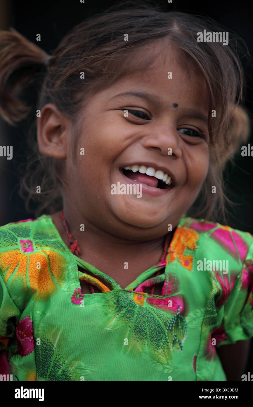 Beautiful girl Andhra Pradesh South India Stock Photo - Alamy