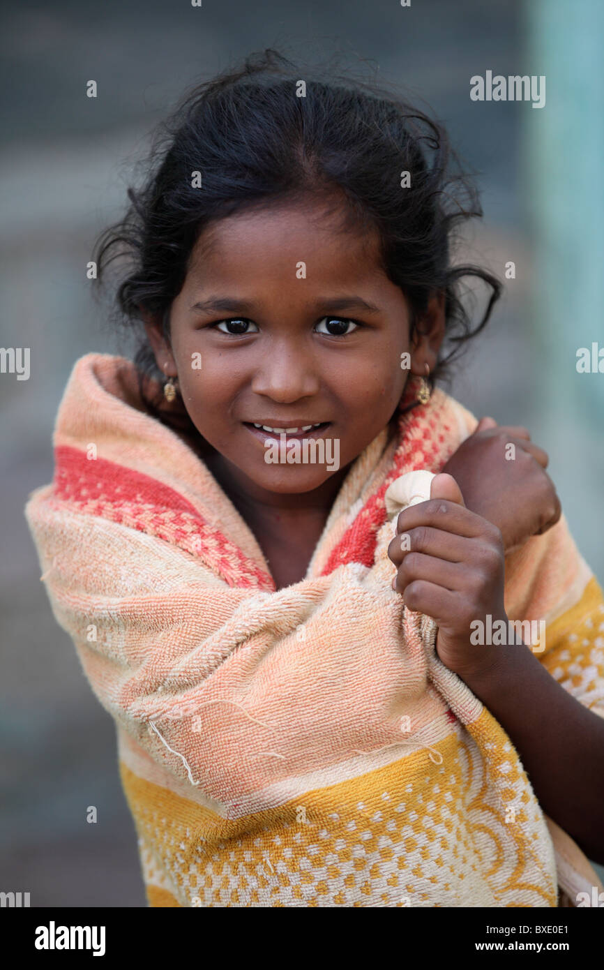 Beautiful girl Andhra Pradesh South India Stock Photo - Alamy