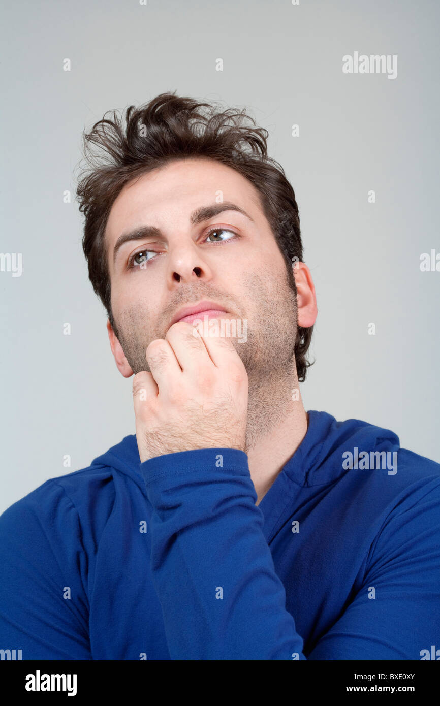 Isolated in blue hi-res stock photography and images - Alamy
