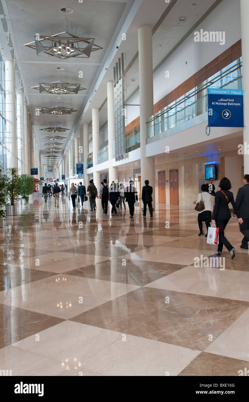 The entrance of Dubai International convention and exhibition centre ...