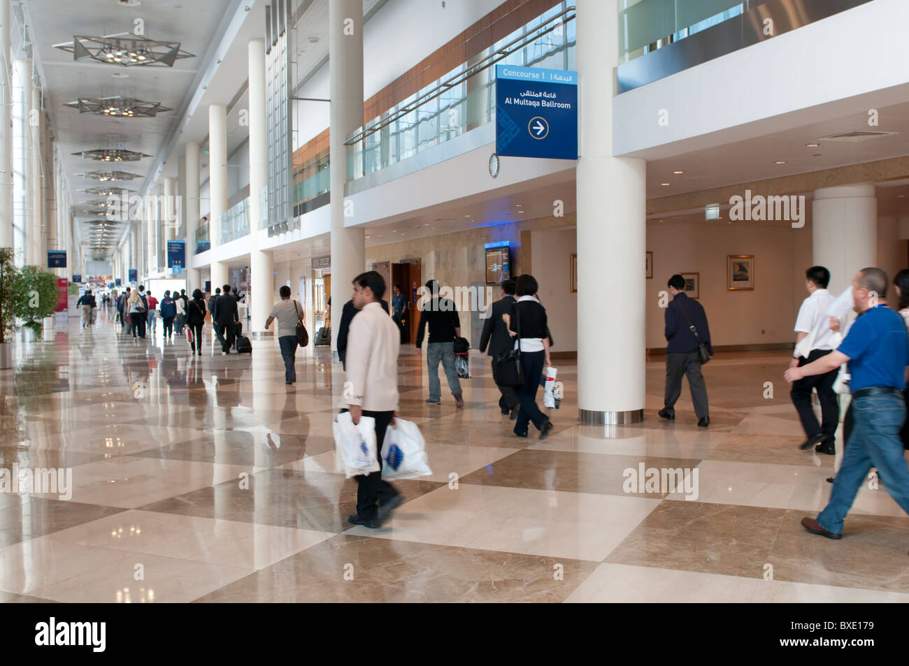 The entrance of Dubai International convention and exhibition centre ...