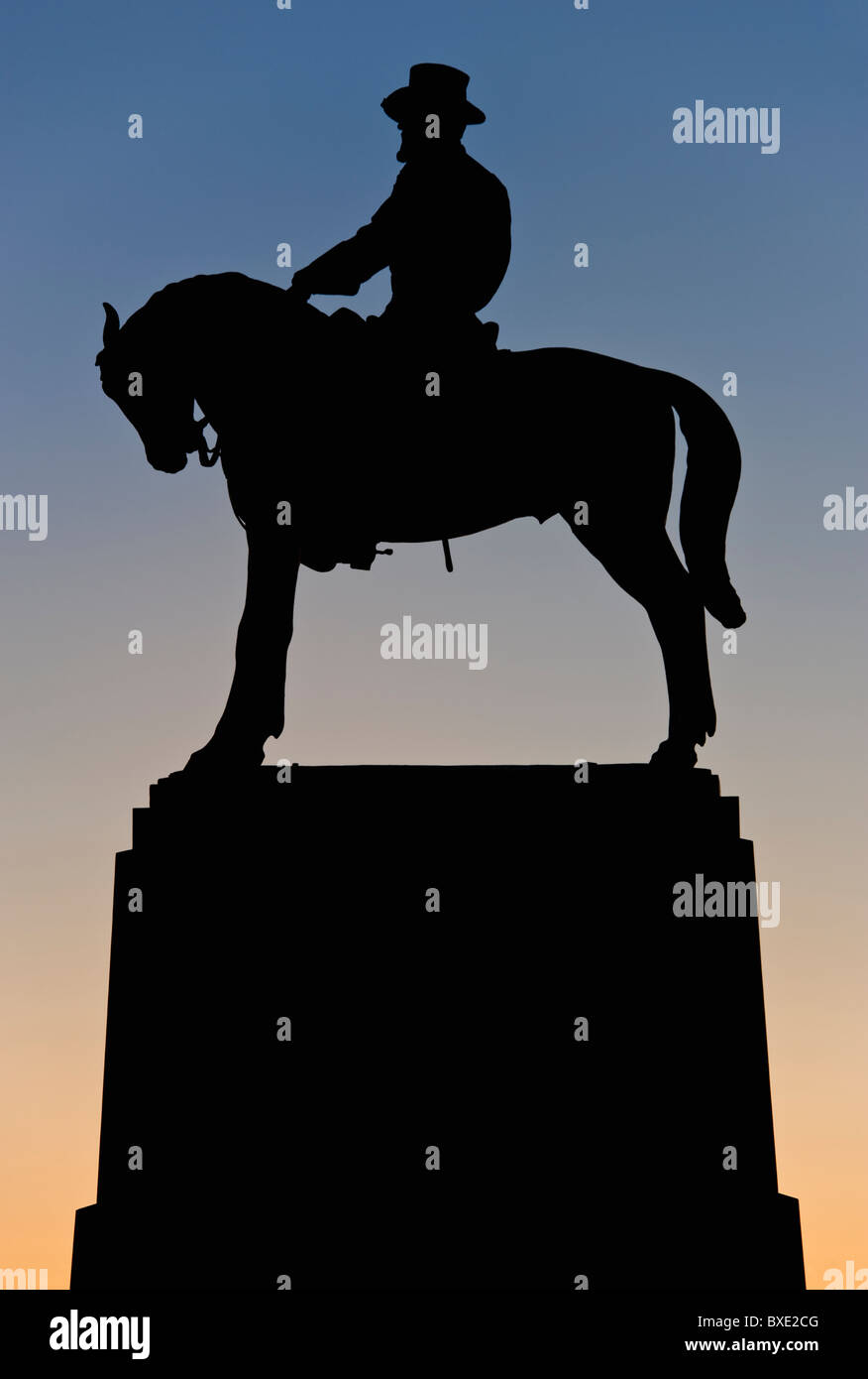 Howard statue at Gettysburg National Military Park Stock Photo - Alamy