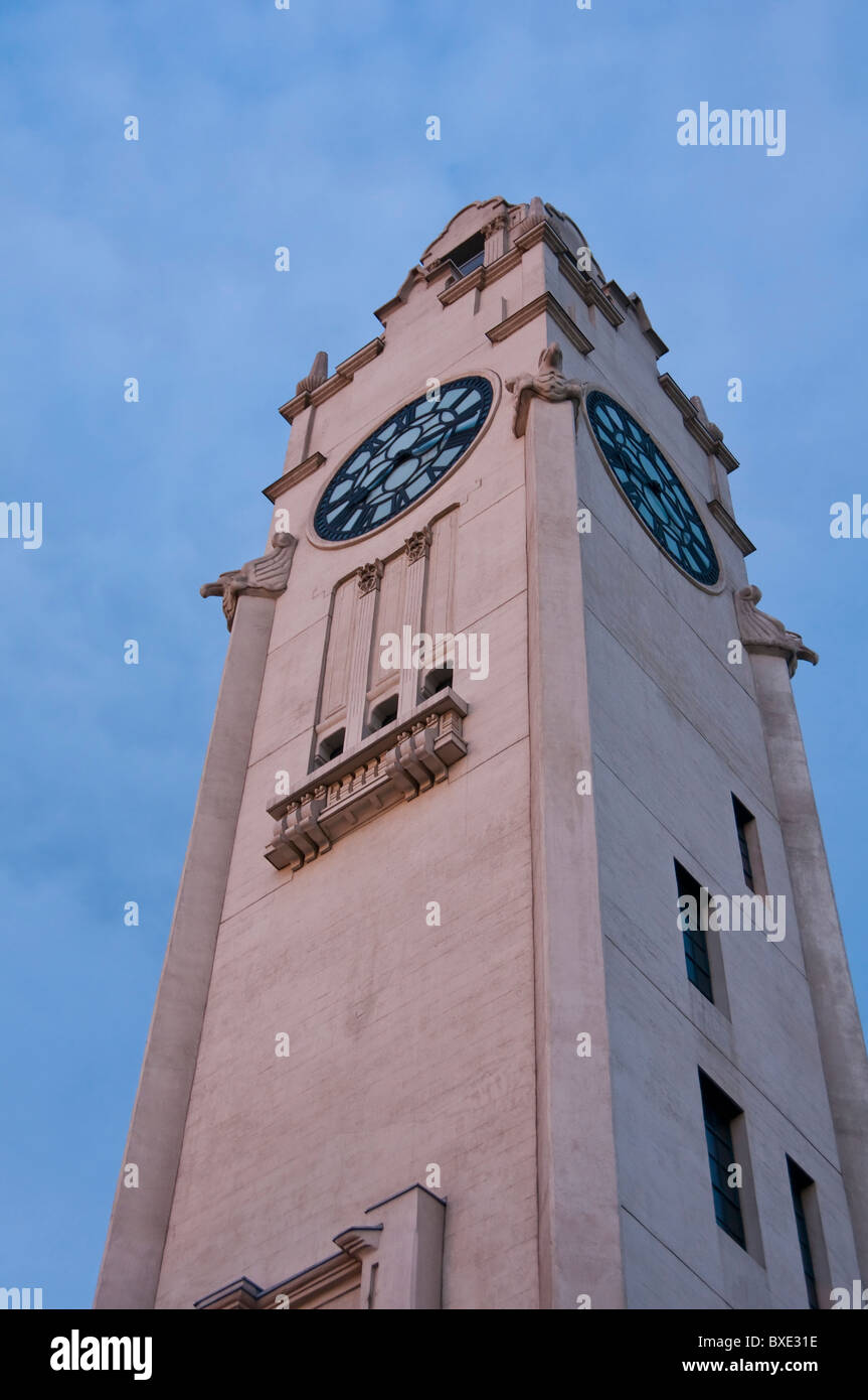 Clock tower on building Stock Photo - Alamy