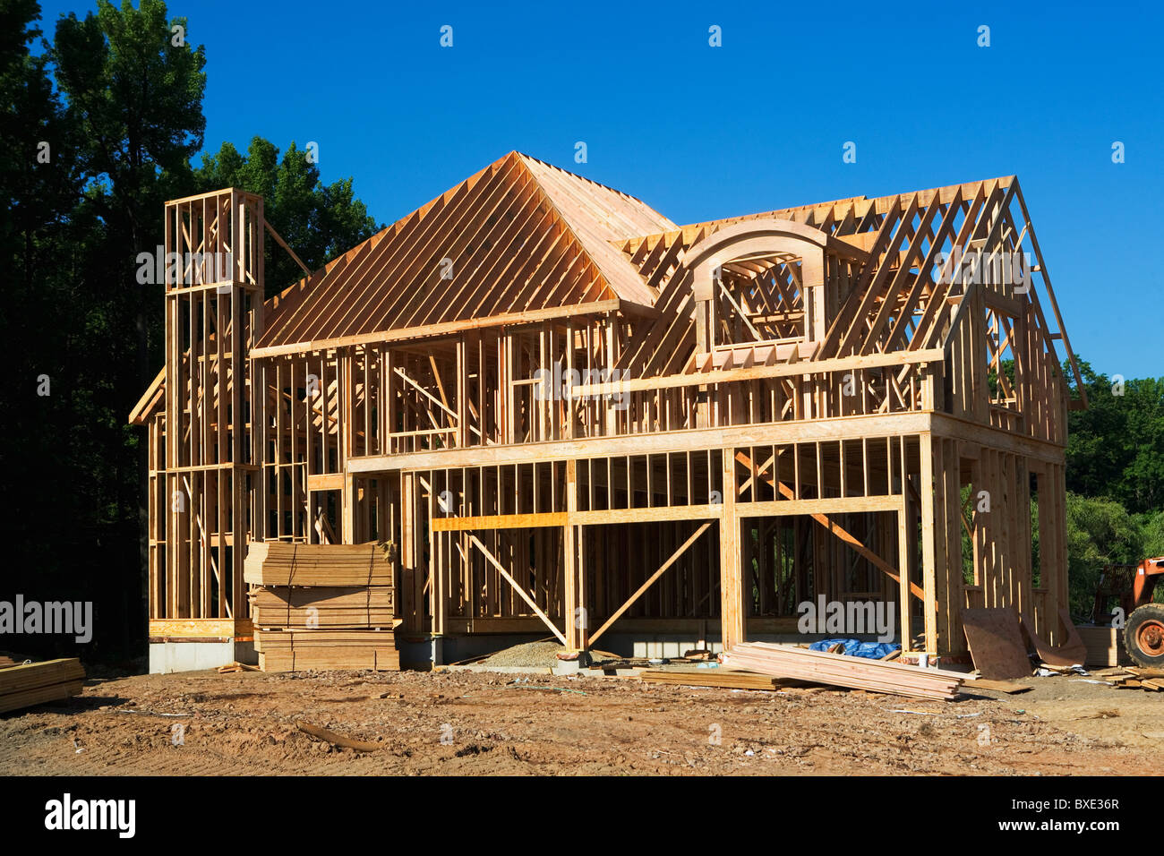 Partially built house Stock Photo - Alamy