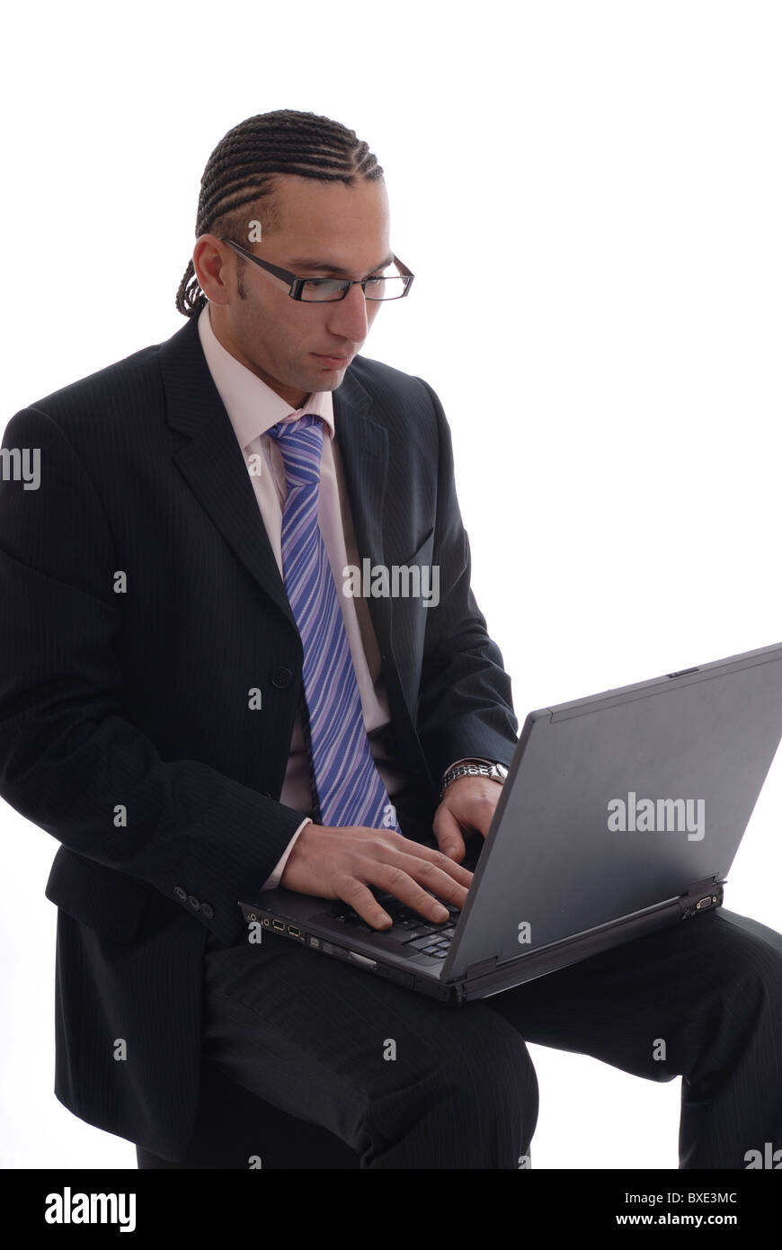 Business on go lap top hi-res stock photography and images - Alamy